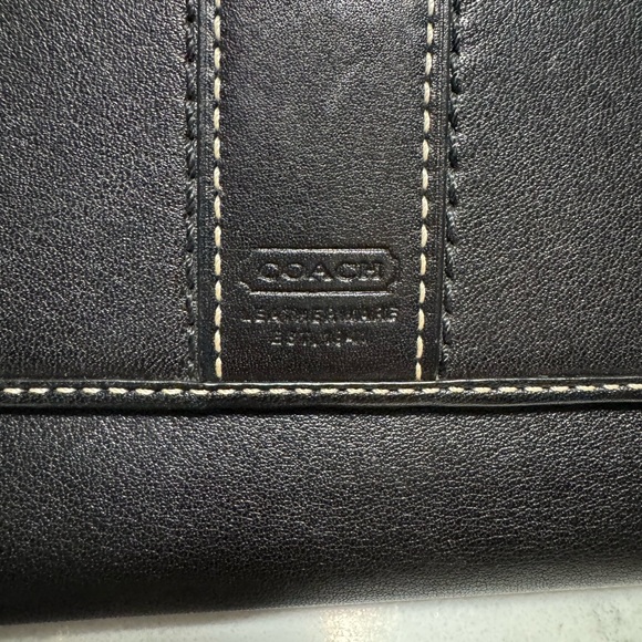 Coach | Bags | Coach Checkbook Wallet In Signature Leather | Poshmark